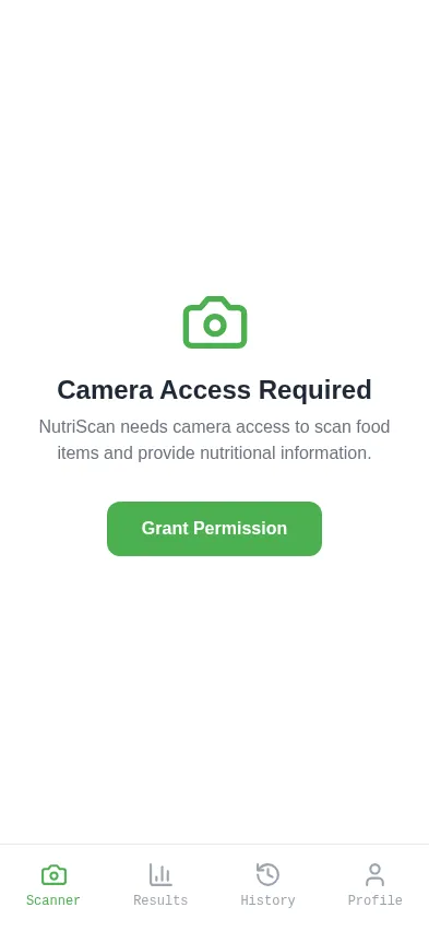 NutriScan AI: Smart Food Nutrition Scanner