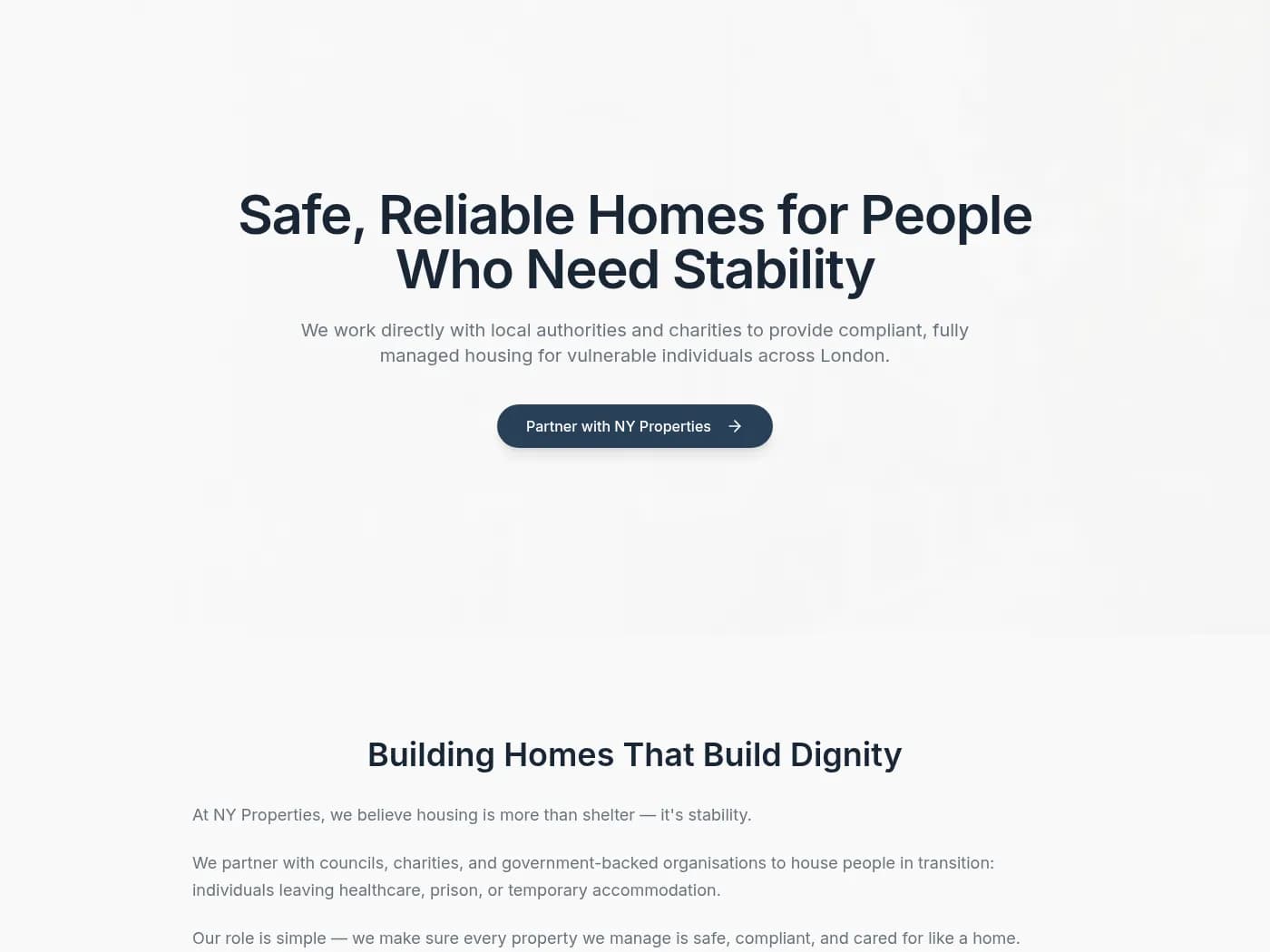 NY Properties – Social Housing Provider Page