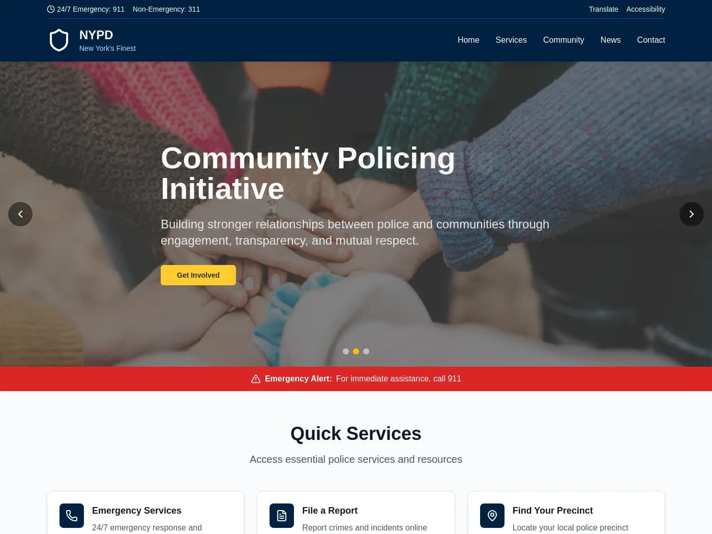 NYPD Online Home Page