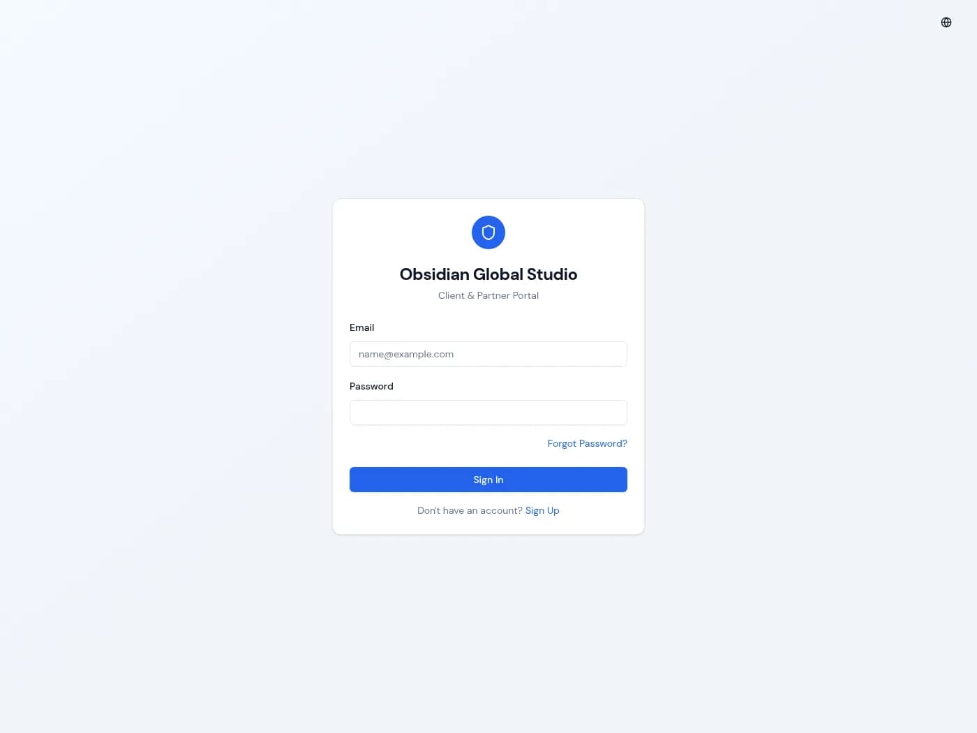Obsidian Global Studio — Client & Partner Portal