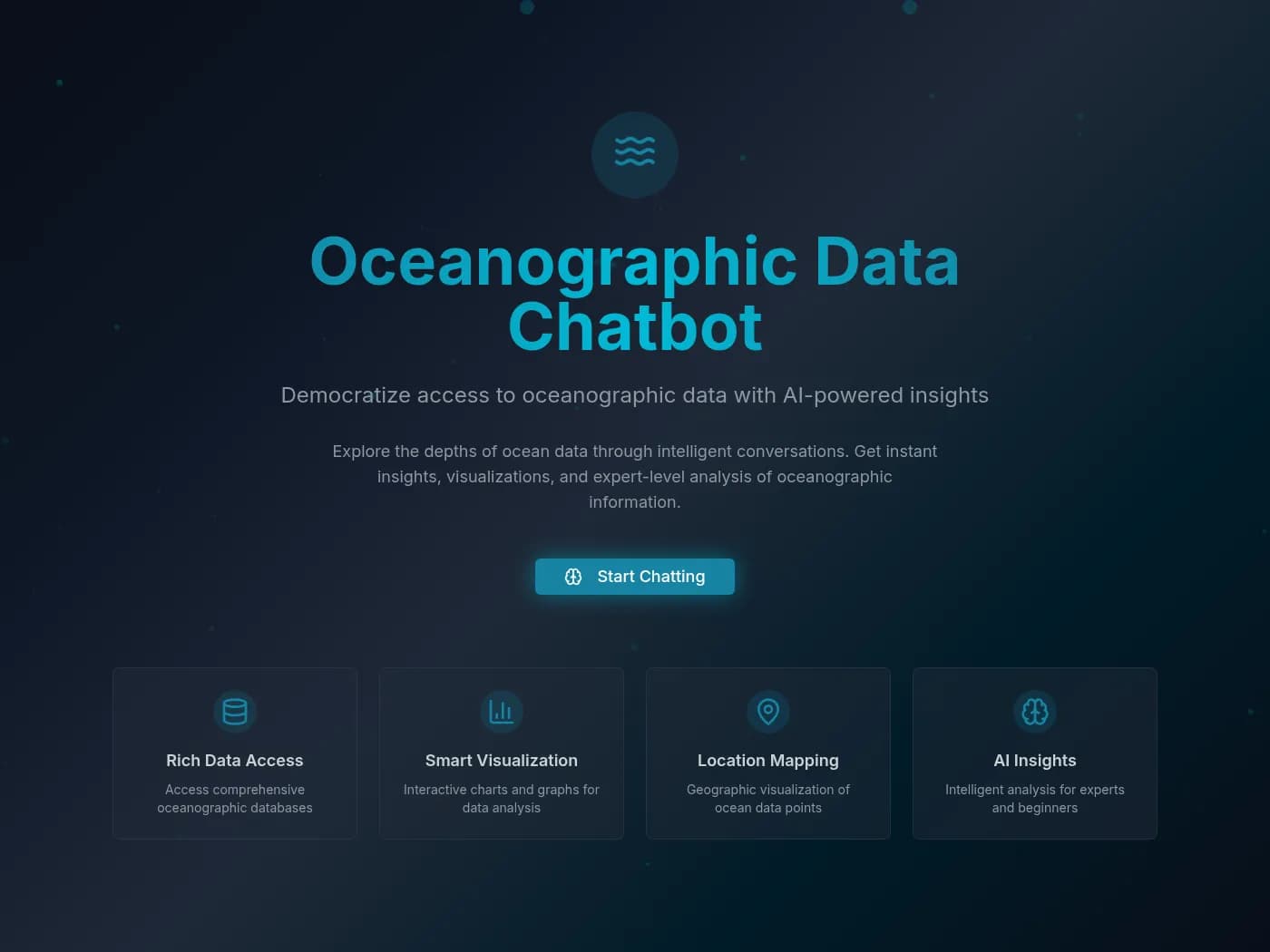 Oceanographic Data Chatbot – Professional Frontend