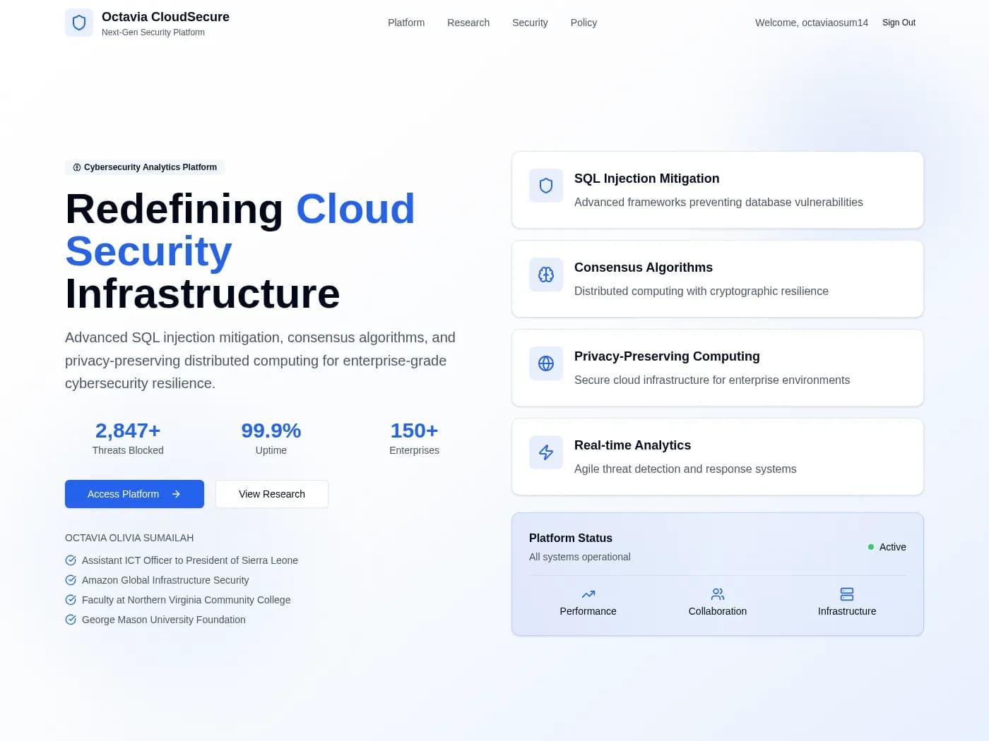 Octavia CloudSecure: Next-Gen Resilient Cloud Infrastructure Platform