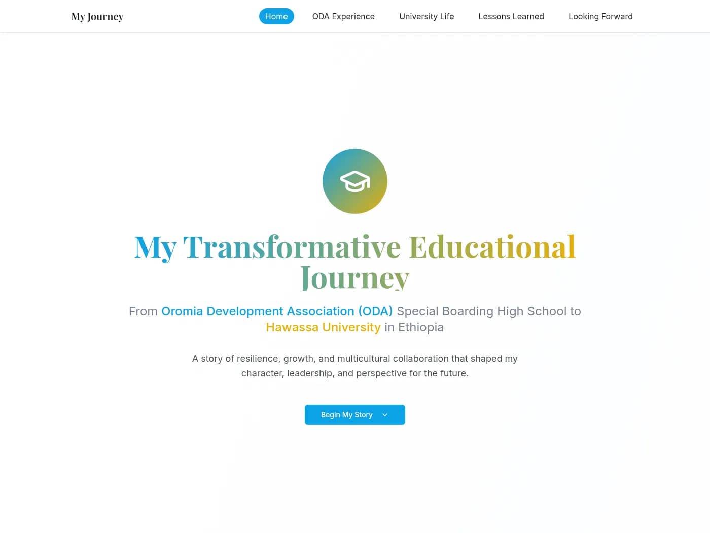 My Transformative Educational Journey Across ODA and Hawassa University