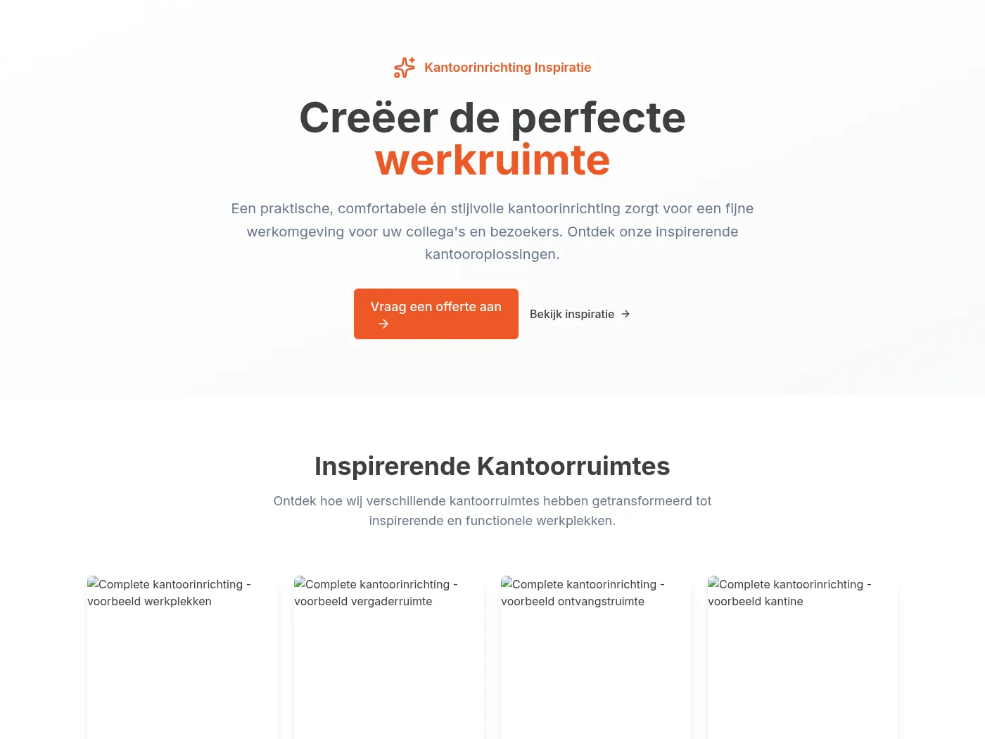 Office Furniture Inspiration Webpage for Magento