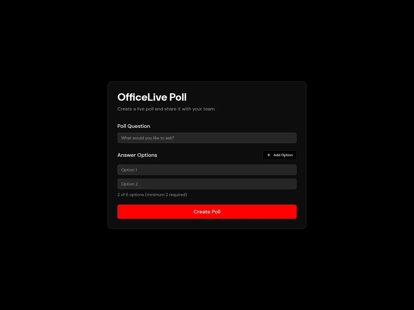 OfficeLive Poll - Real-Time Office Polling Platform