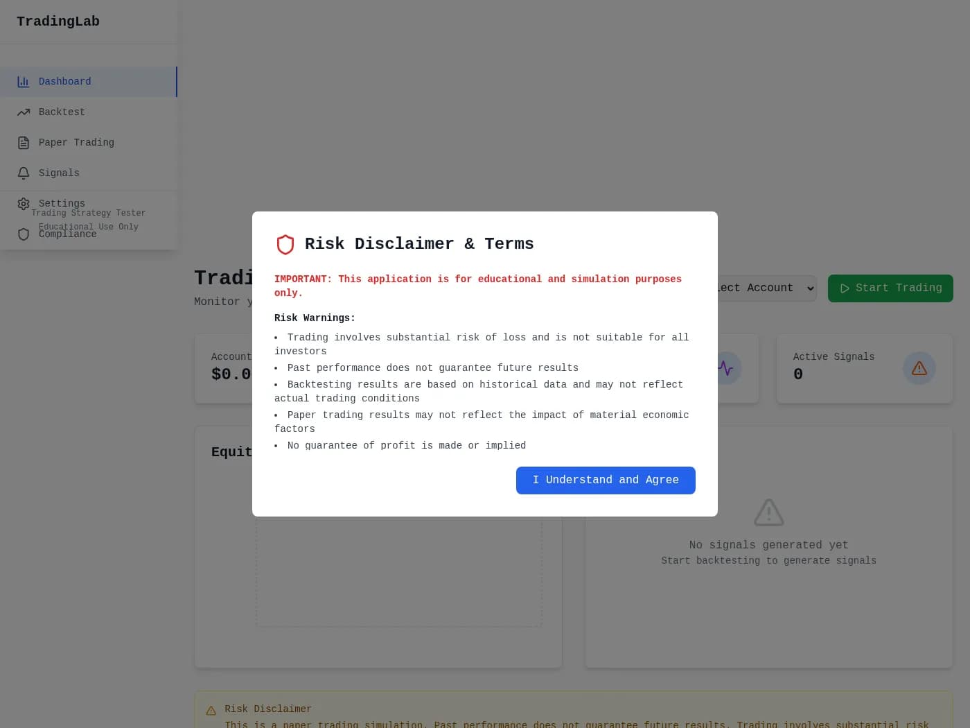 Offline Android Trading Strategy Tester & Paper Trader