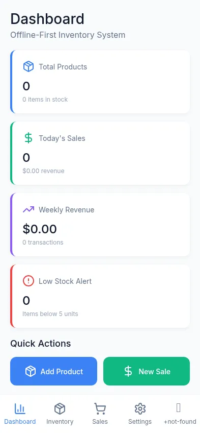 Offline-First Inventory & Sales Mobile App