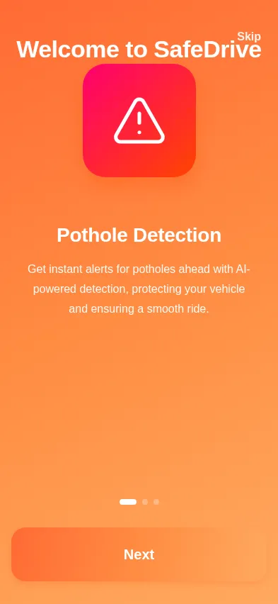 Offline Multilingual Lane & Pothole Detection Mobile App