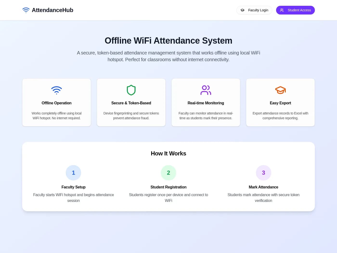 Offline WiFi Attendance System