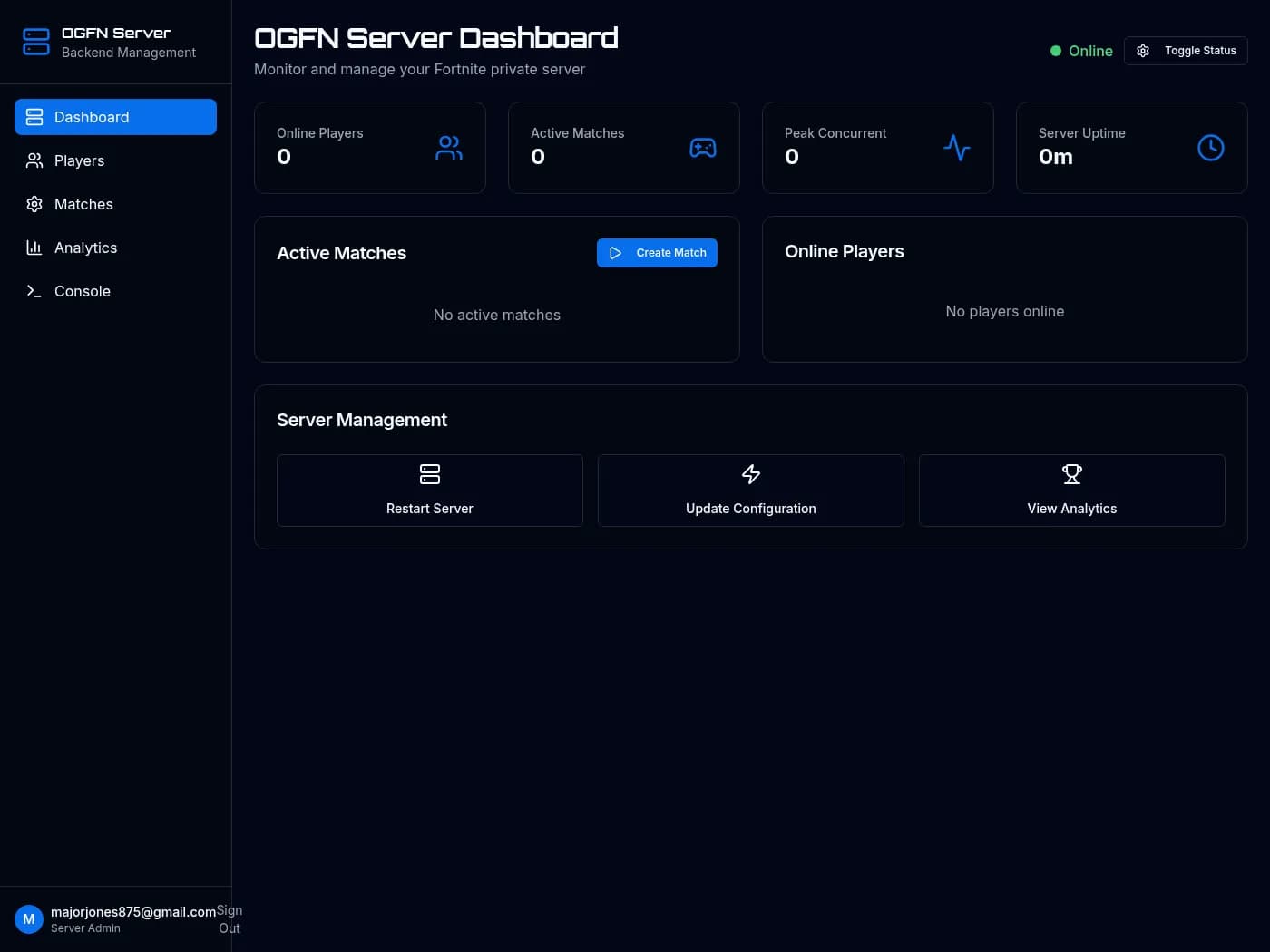 OGFN Fortnite Private Server Backend
