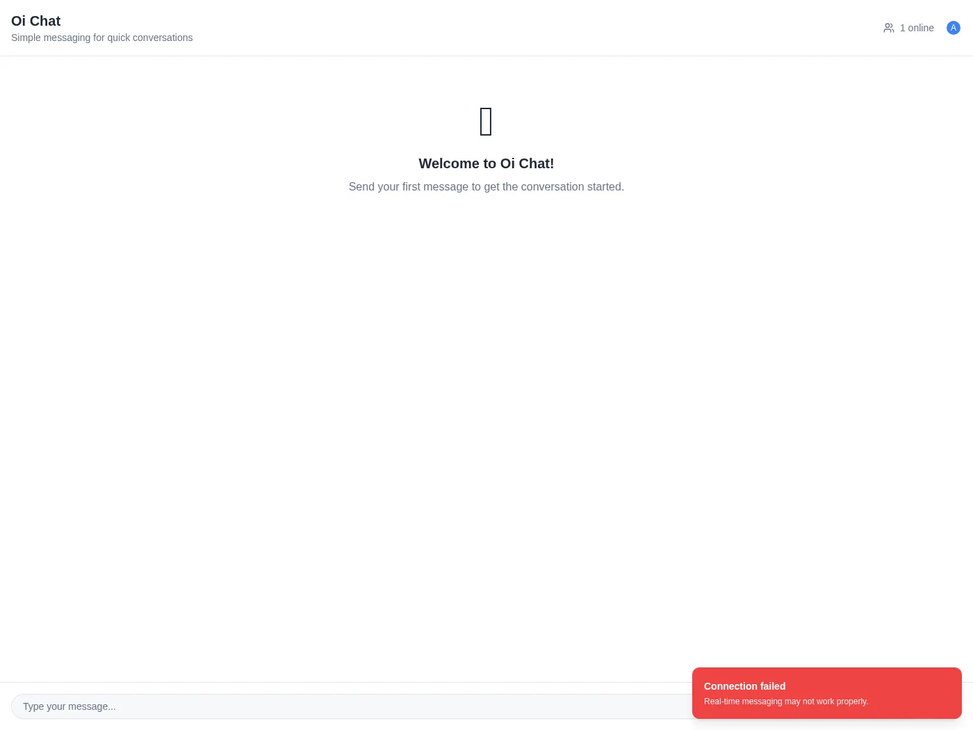 Oi Messaging Web App