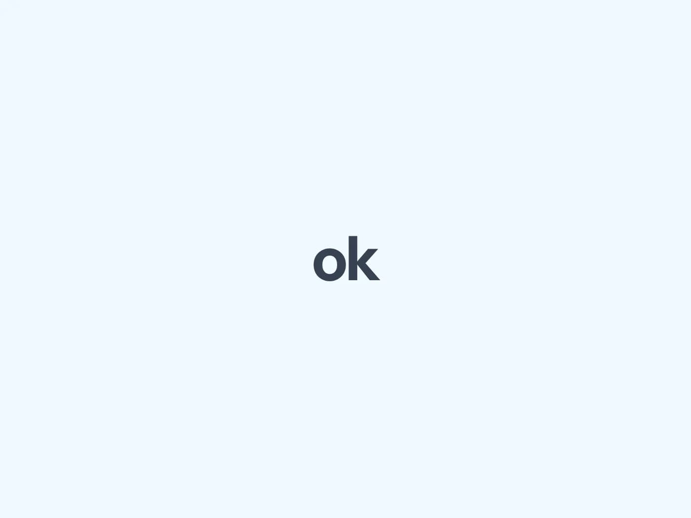 OK Text Webpage