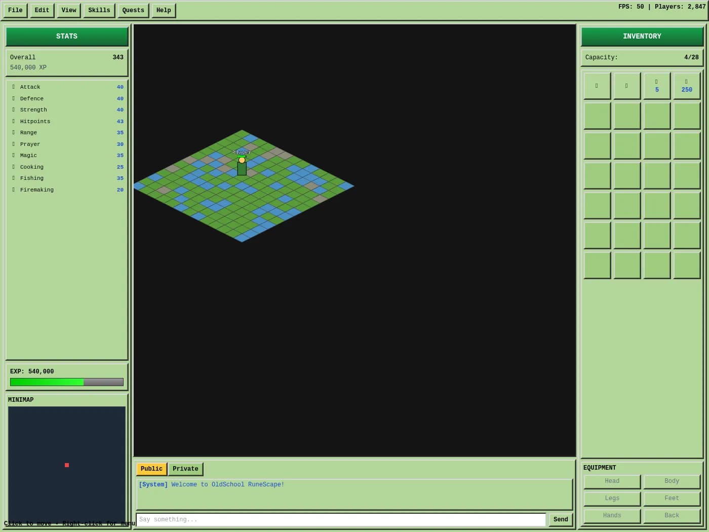 OldSchool RuneScape Web Clone