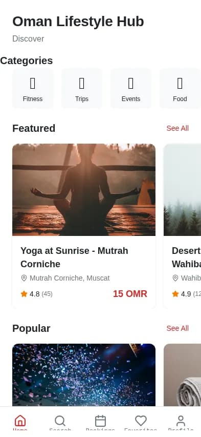 Oman Lifestyle Hub – The Ultimate Guide for Discovering & Booking Activities in Oman