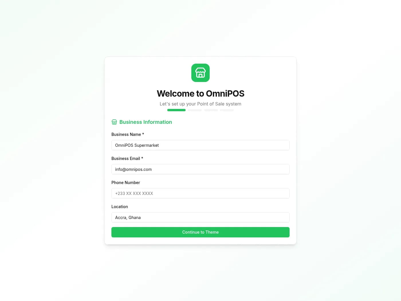OmniPOS – Multi-Shop Supermarket Point of Sale System