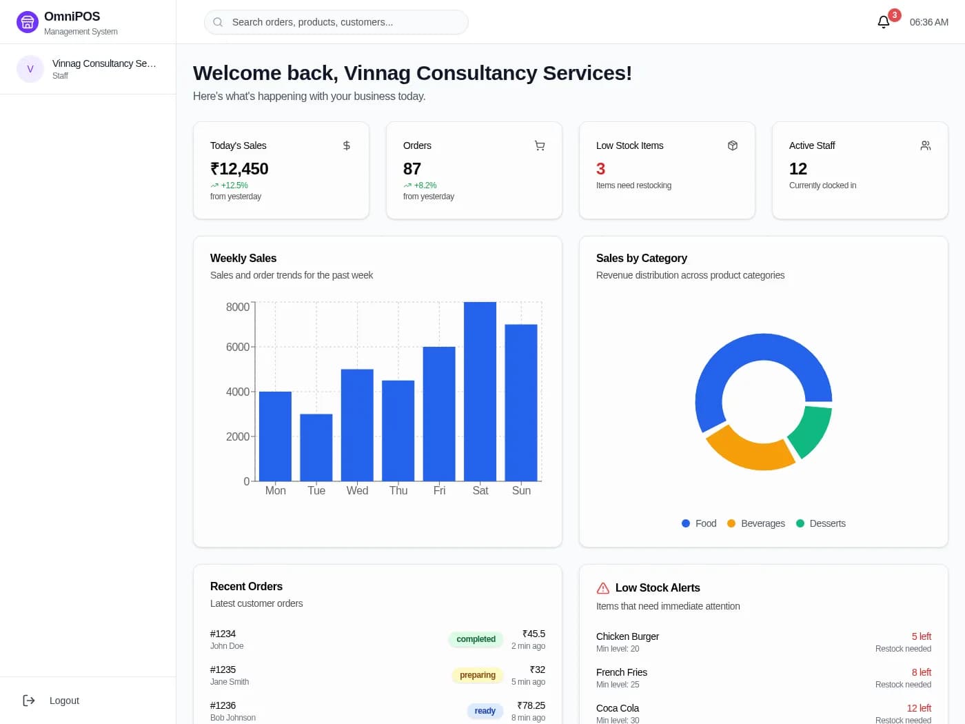 OmniPOS: All-in-One Restaurant & Retail Management System