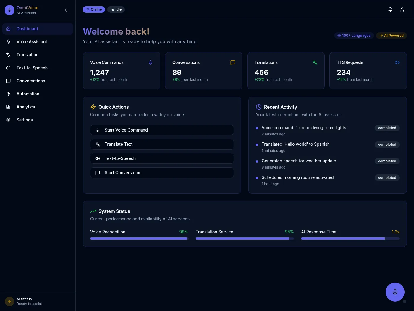 OmniVoice AI Assistant