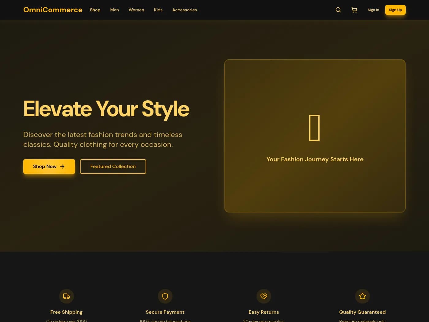 OmniCommerce: Full-Stack, Production-Ready Online Clothing Store Platform with Owner Customization & Robust Admin Panel