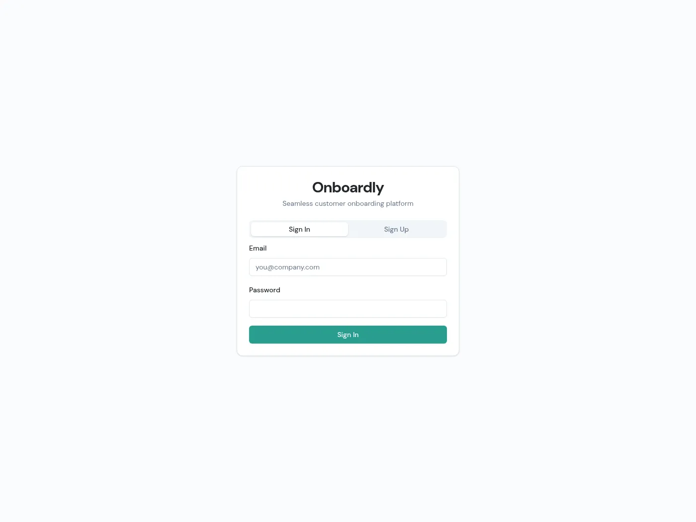 Onboardly SaaS Platform
