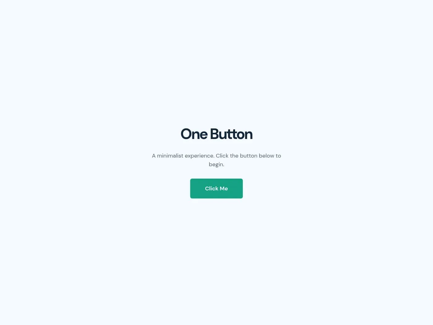 Single Button Page