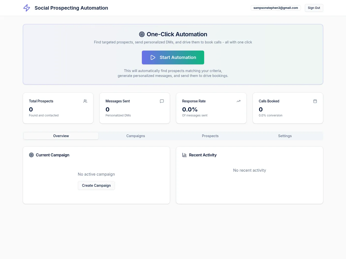 One-Click Social Prospecting & DM Automation