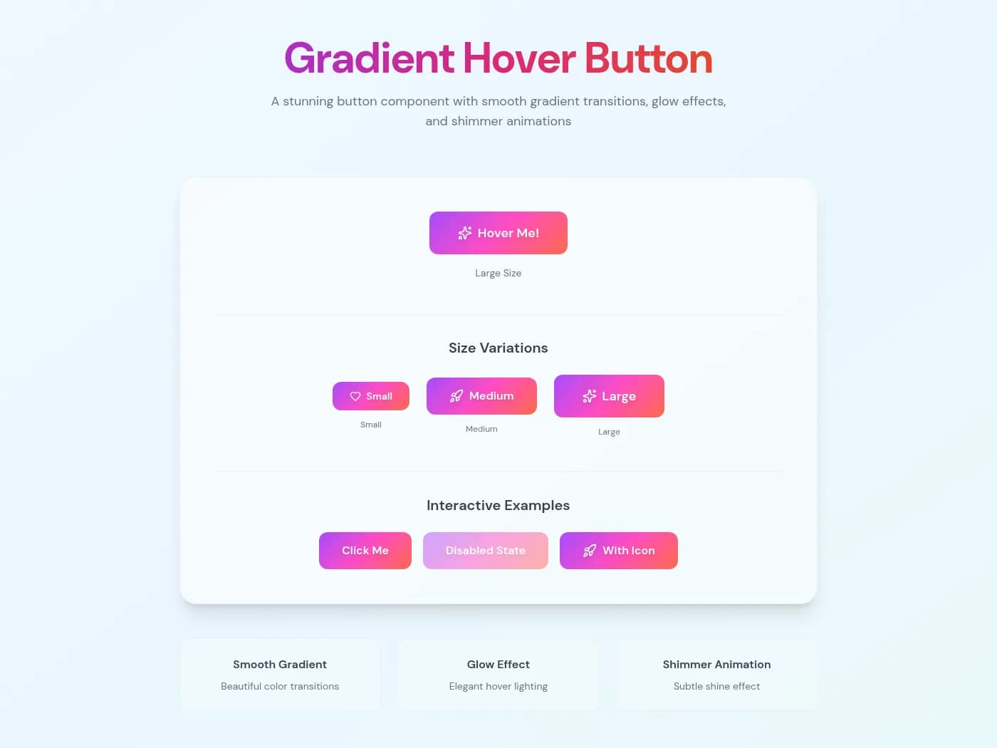 One Gradient Hover Button
