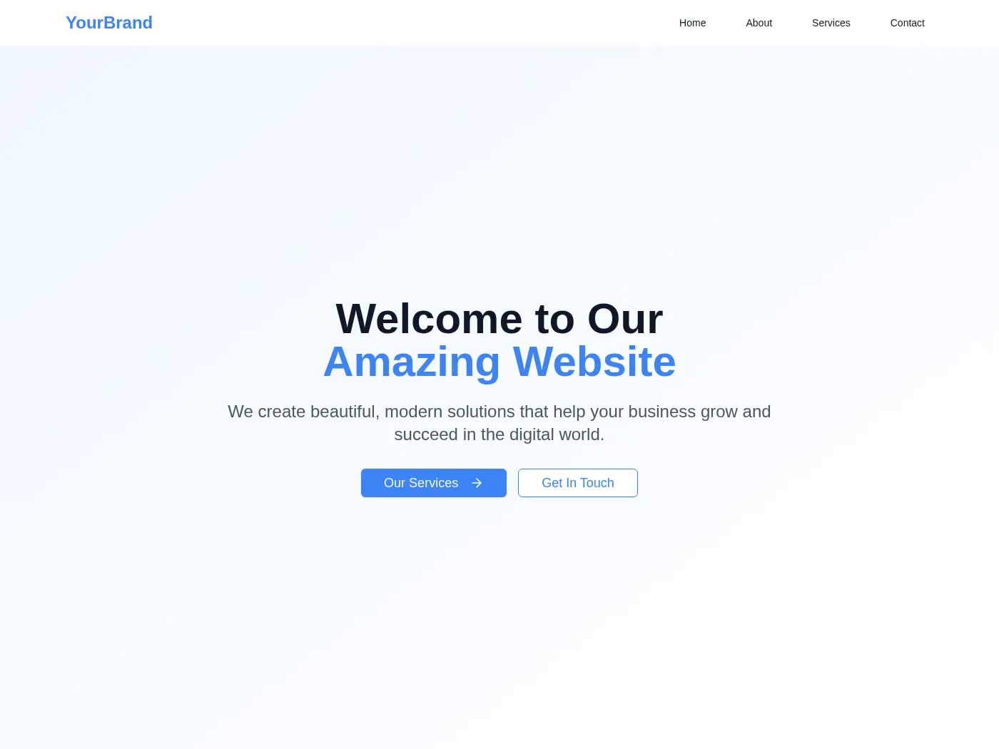 One Page Website Builder