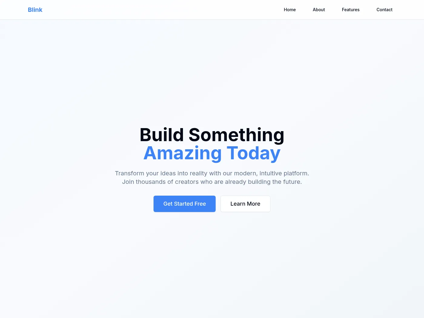 One Page Website Starter