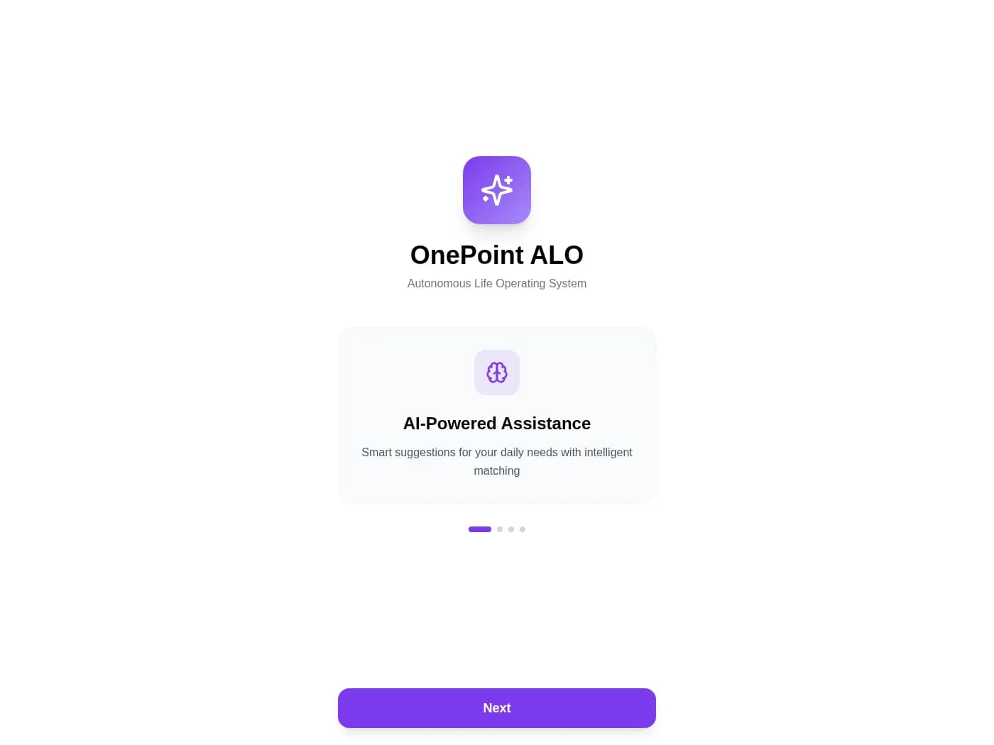 OnePoint ALO - Autonomous Life Operating System