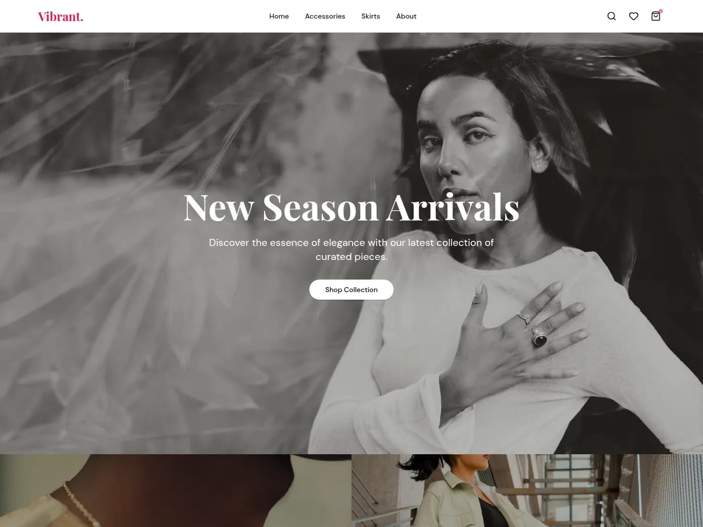 Vibrant Online Boutique Website