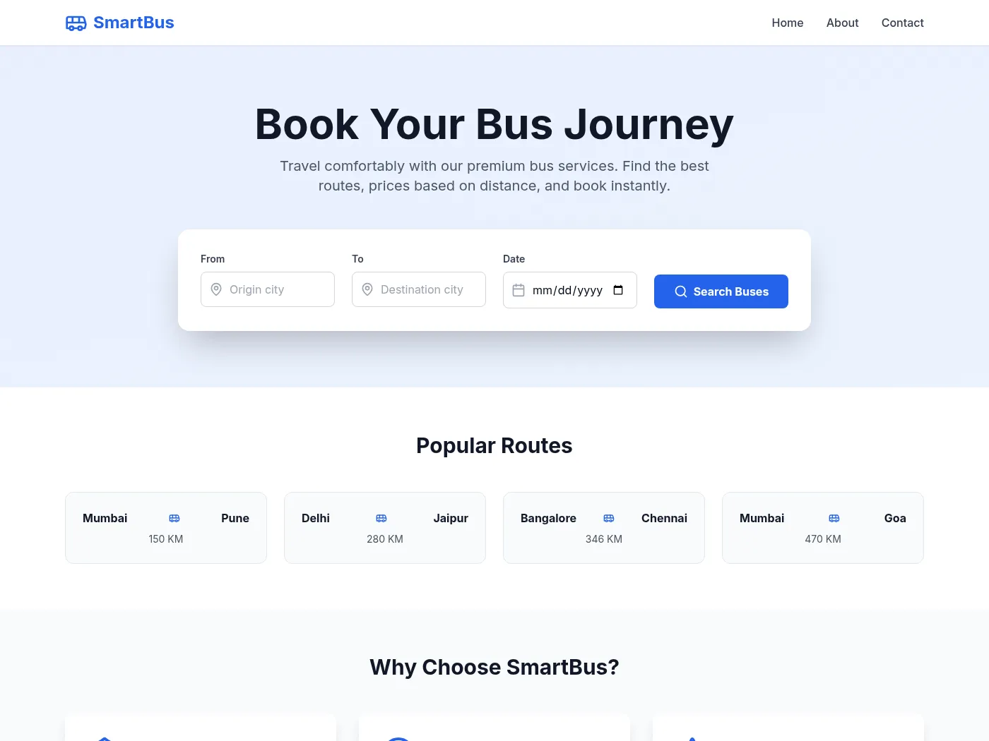 SmartBus Online Ticket Booking Platform