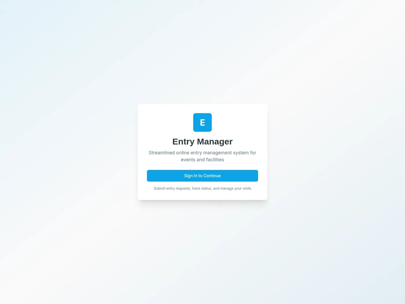 Online Entry Management System
