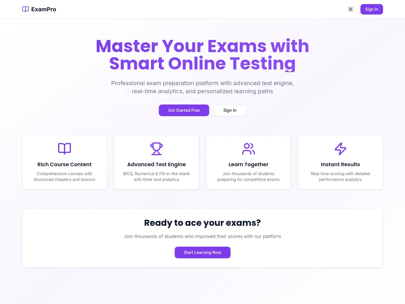 Testbook-Grade Online Exam & Learning Platform
