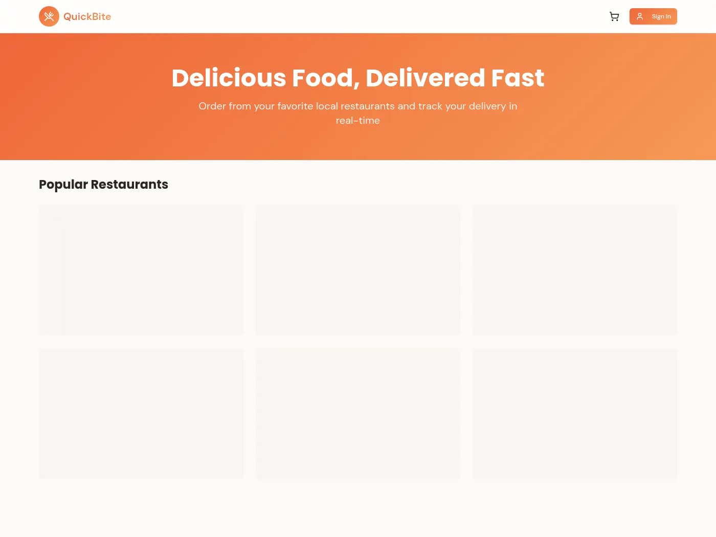 QuickBite Food Delivery Platform