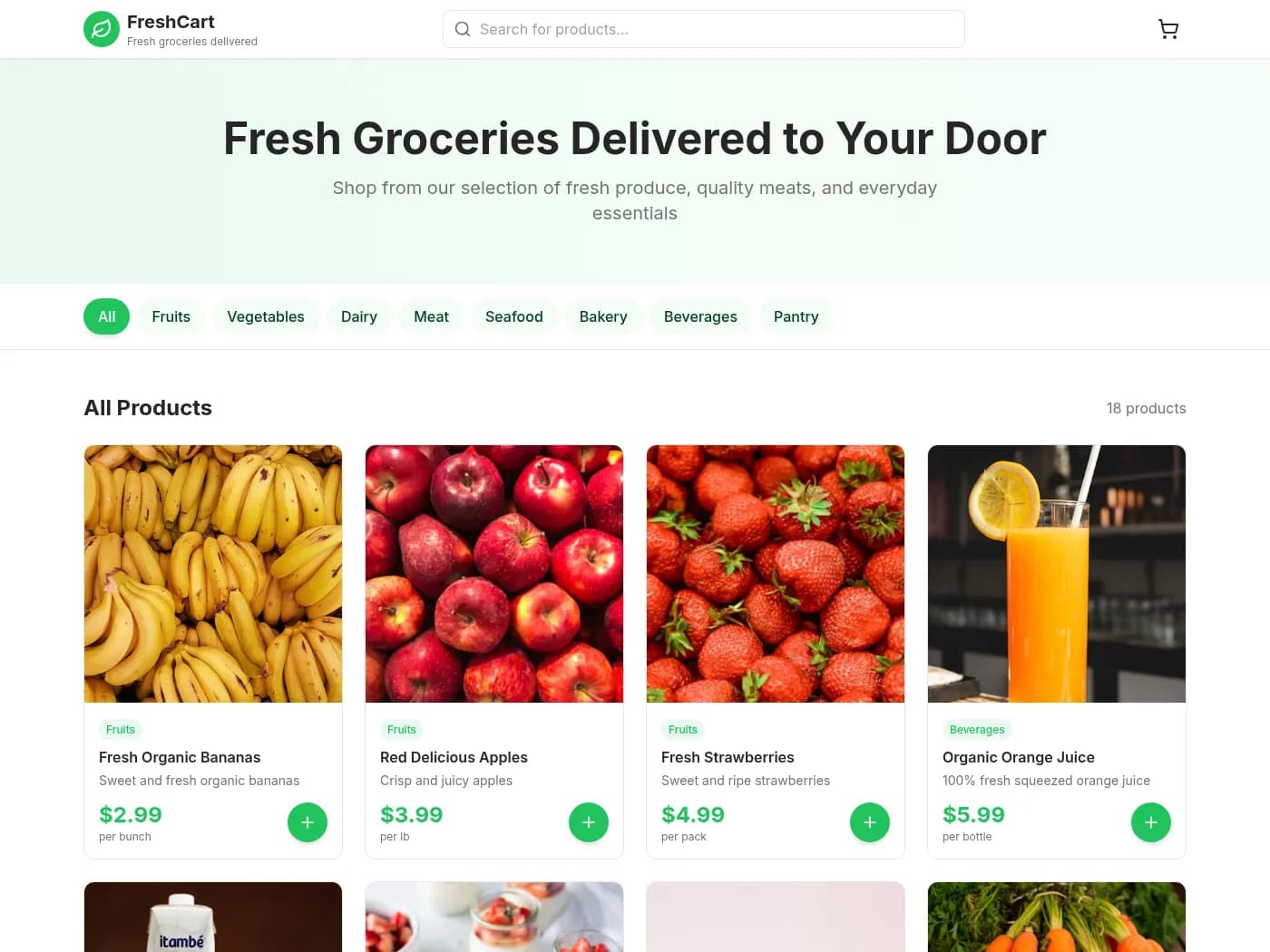 FreshCart Online Grocery Store