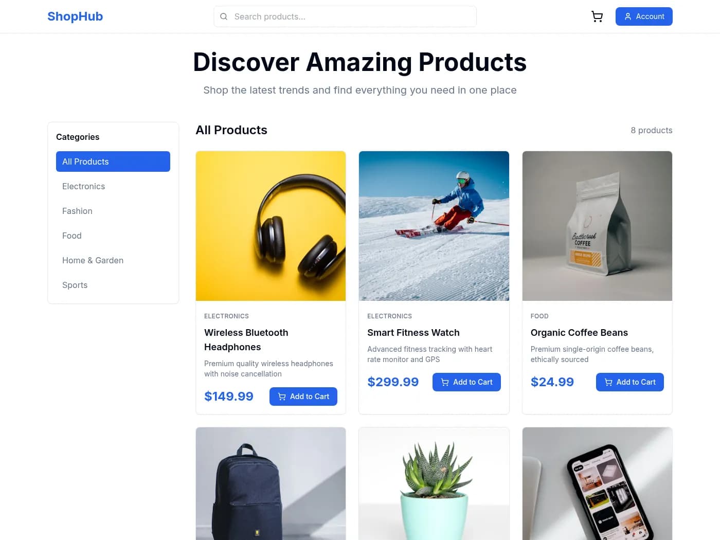 Online Product Shop