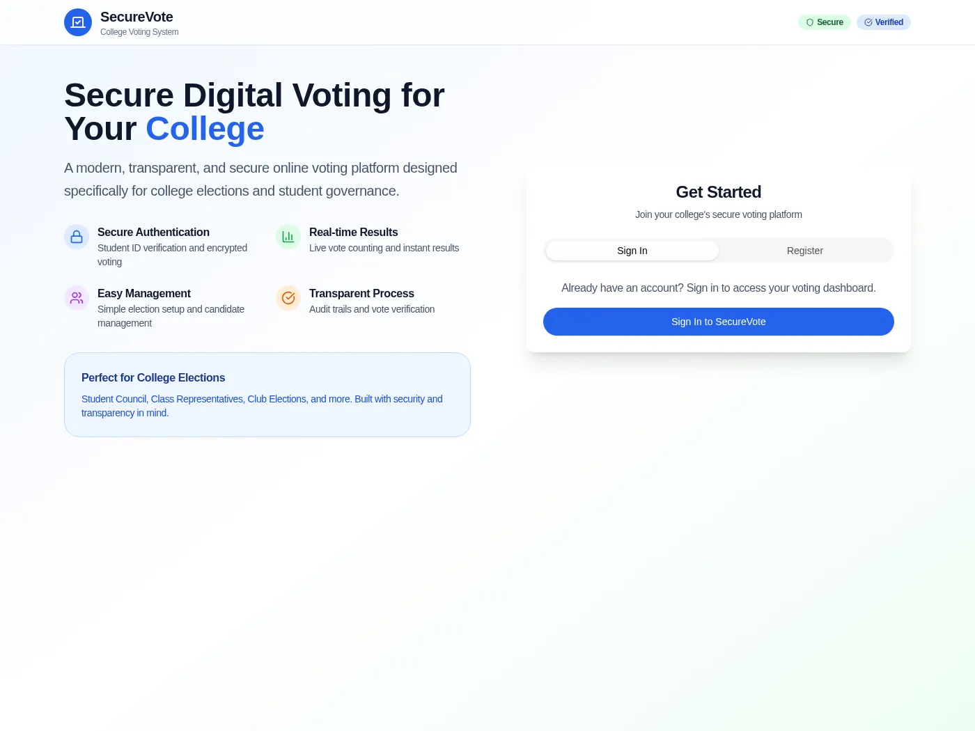 Online Voting System with Spring Boot