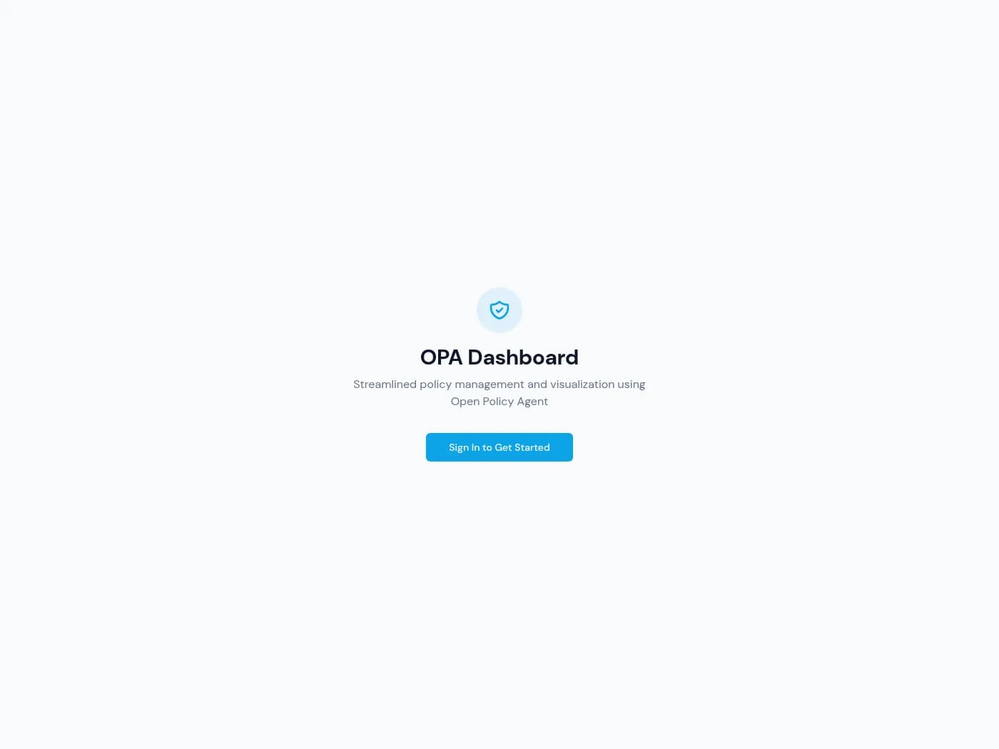 OPA: Open Policy Administration Dashboard