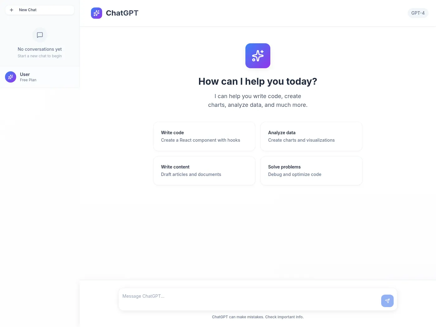 OpenAI Chat Clone with Canvas Artifacts
