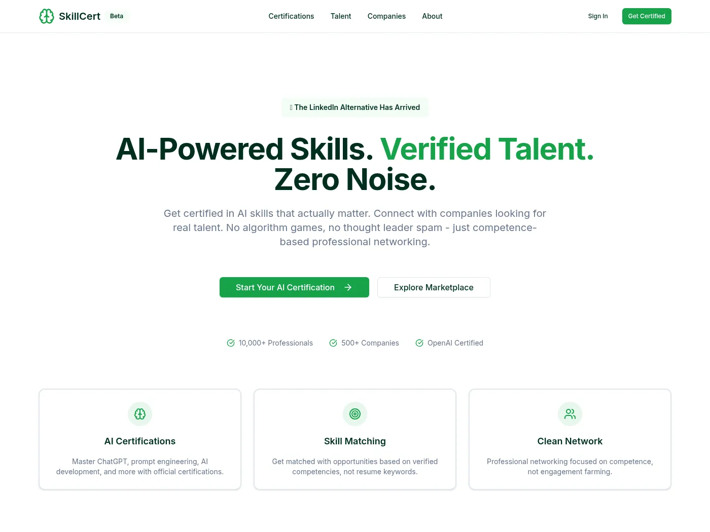 OpenAI SkillCert Work Platform