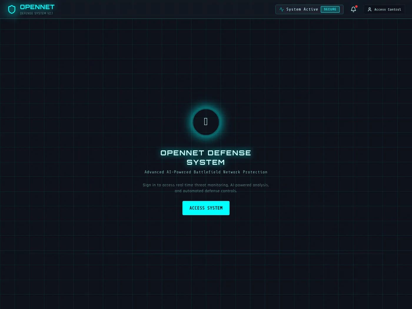 OPENNET: Artificial Intelligence Battlefield Network Defense System