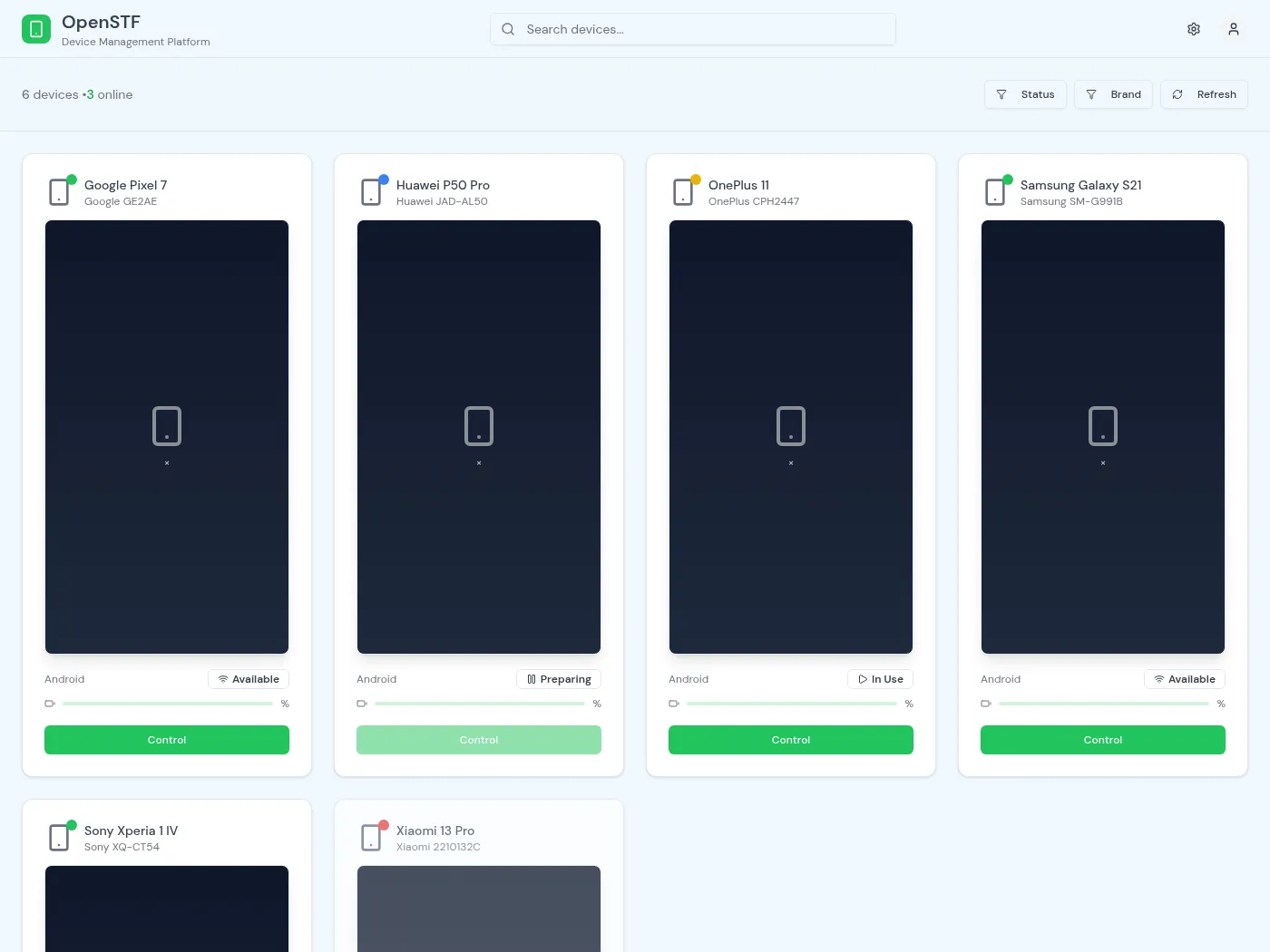 OpenSTF: Streamlined Mobile Device Management Platform