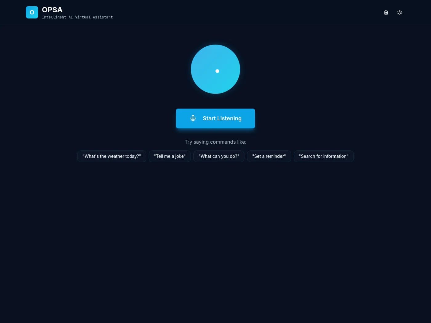 OPSA: Intelligent AI Virtual Assistant