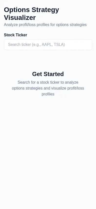 Options Strategy Visualizer for iOS