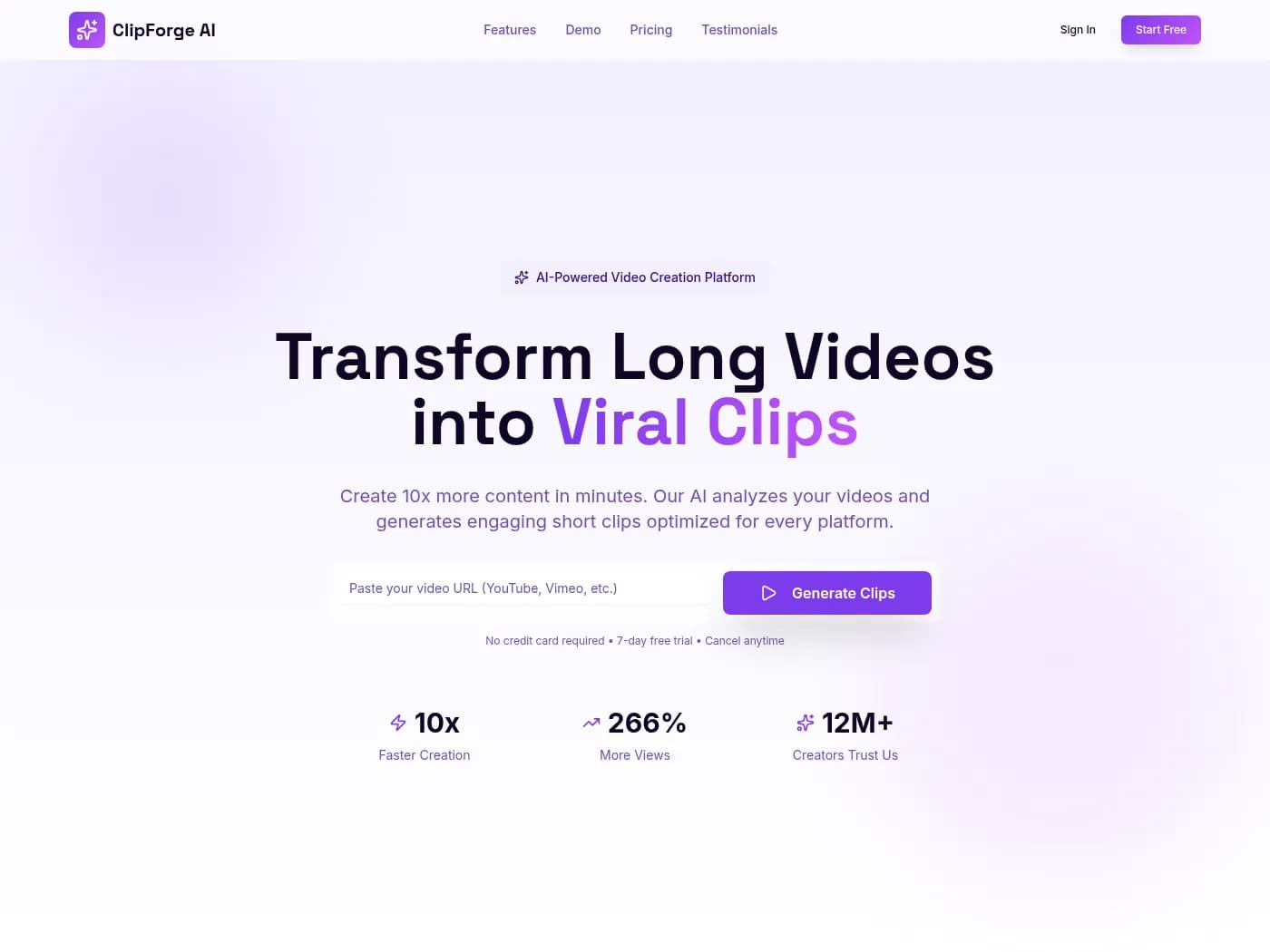 OpusPro-Inspired AI Video Creation Platform