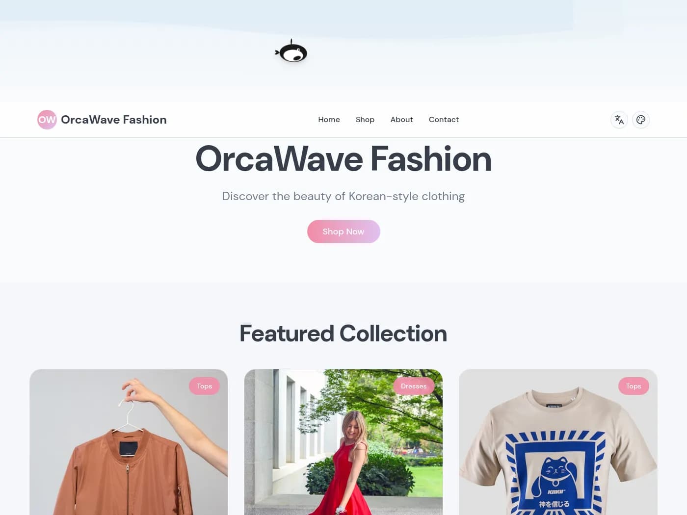 OrcaWave Korean-Style Multilingual Fashion Store