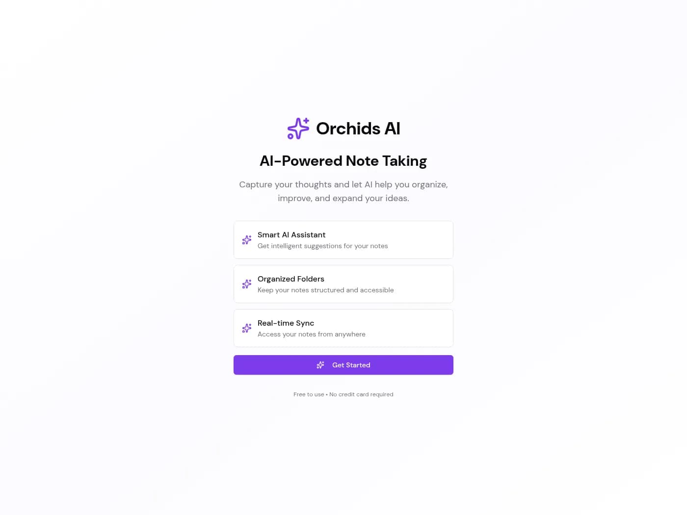 Orchids AI Web Clone