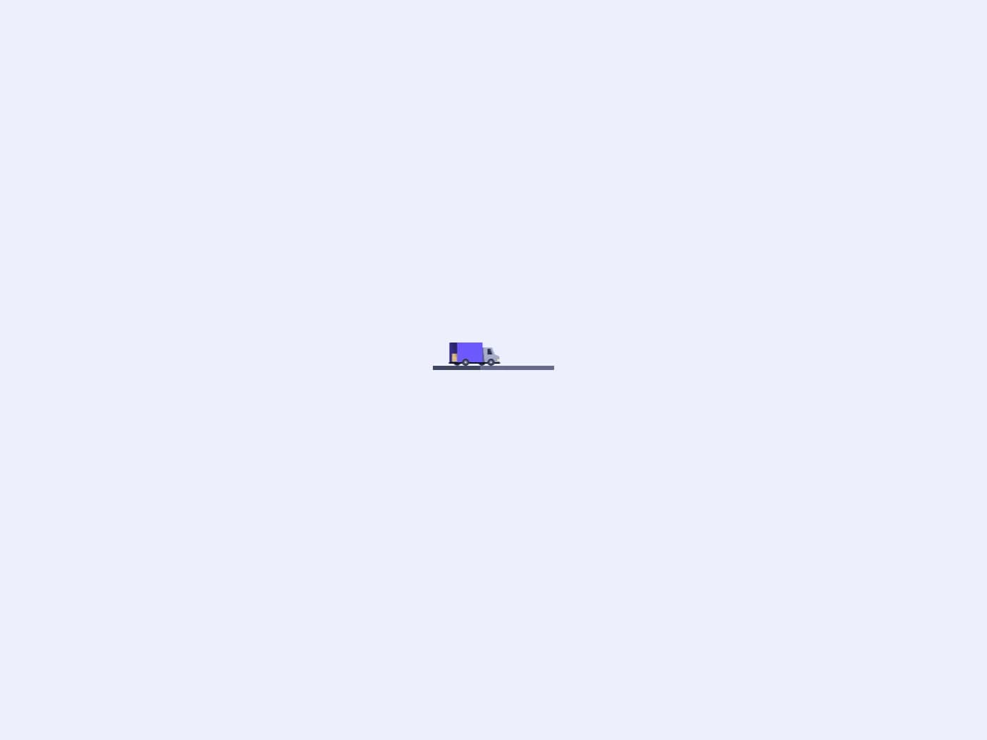 Animated Order Button with Truck Delivery Animation