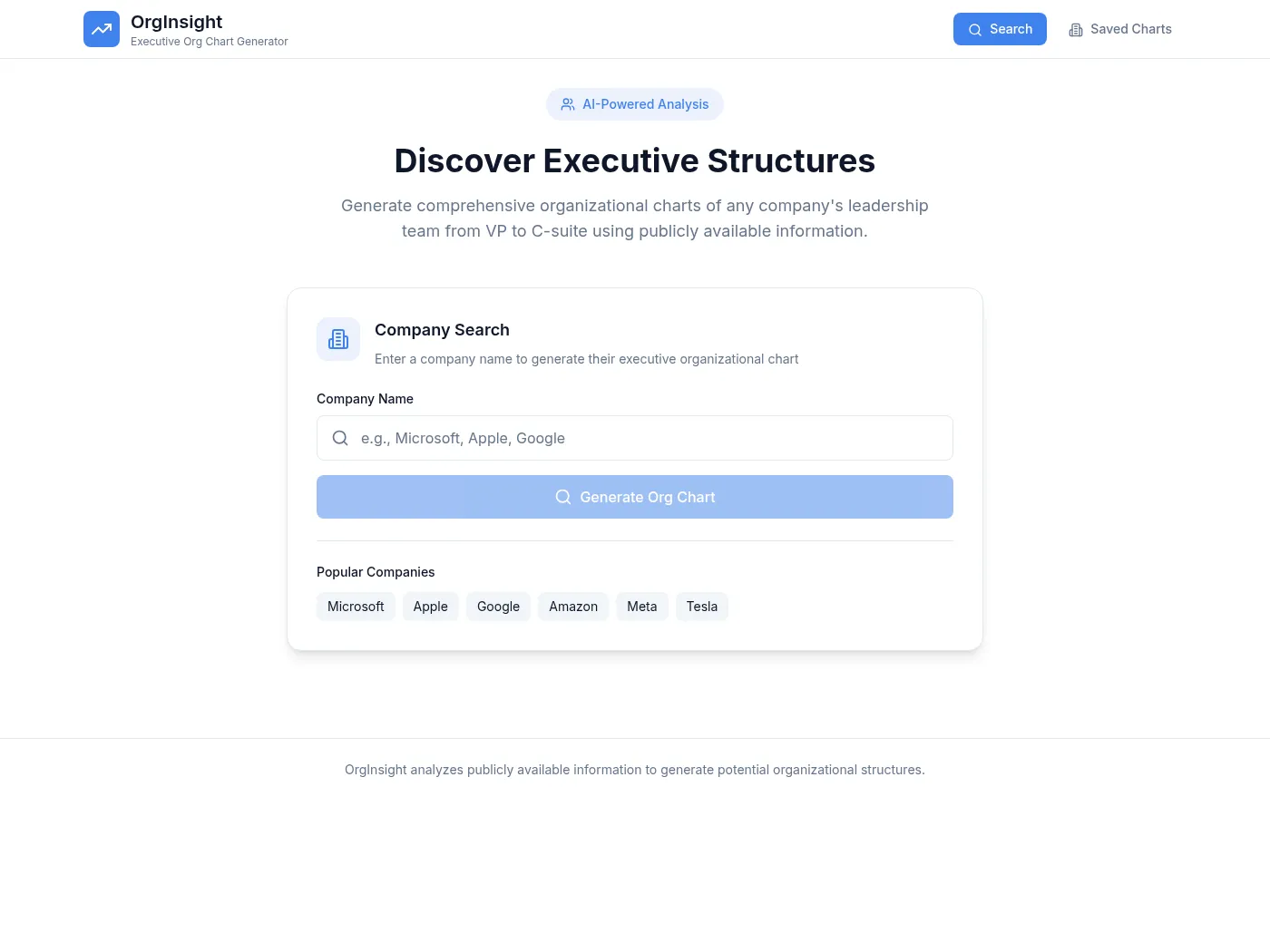 OrgInsight: Automated Executive Org Chart Generator