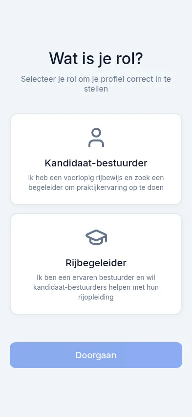 ORIDEDAX Rijbegeleider Match Platform voor België